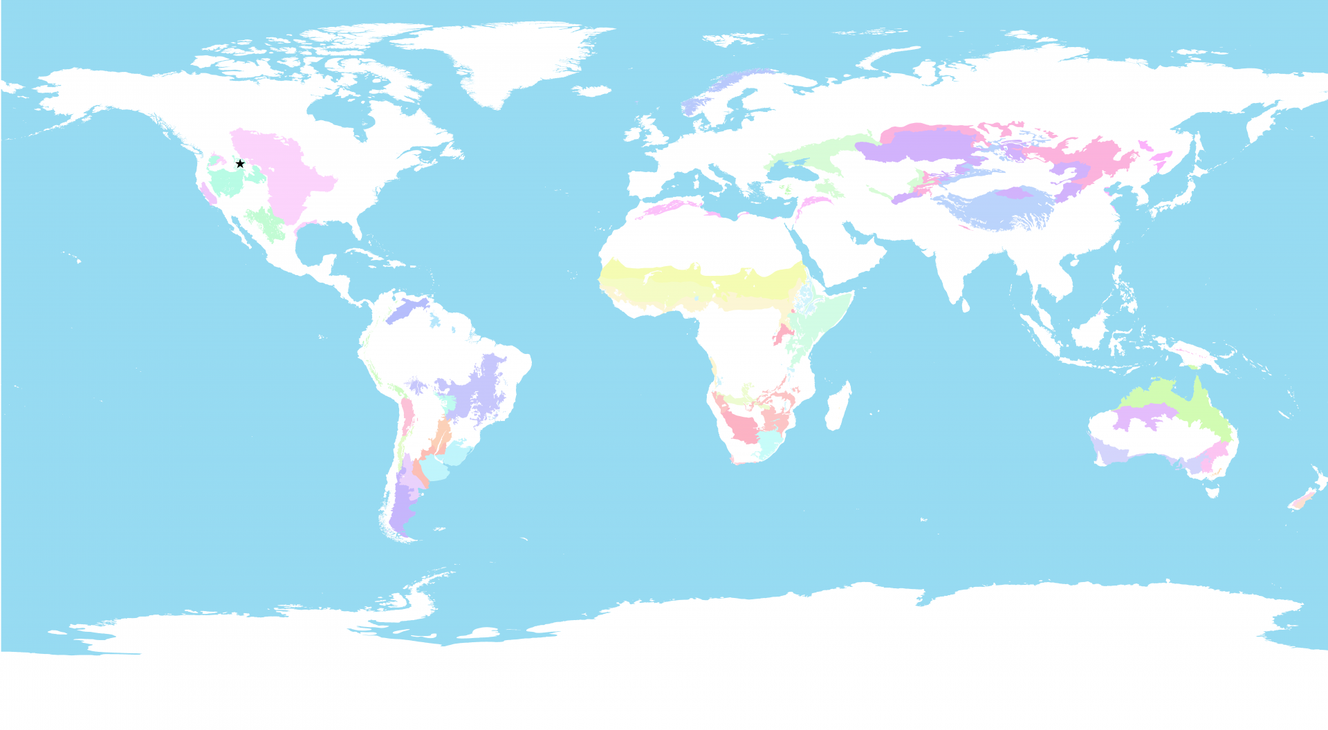 Temperate Grasslands Map